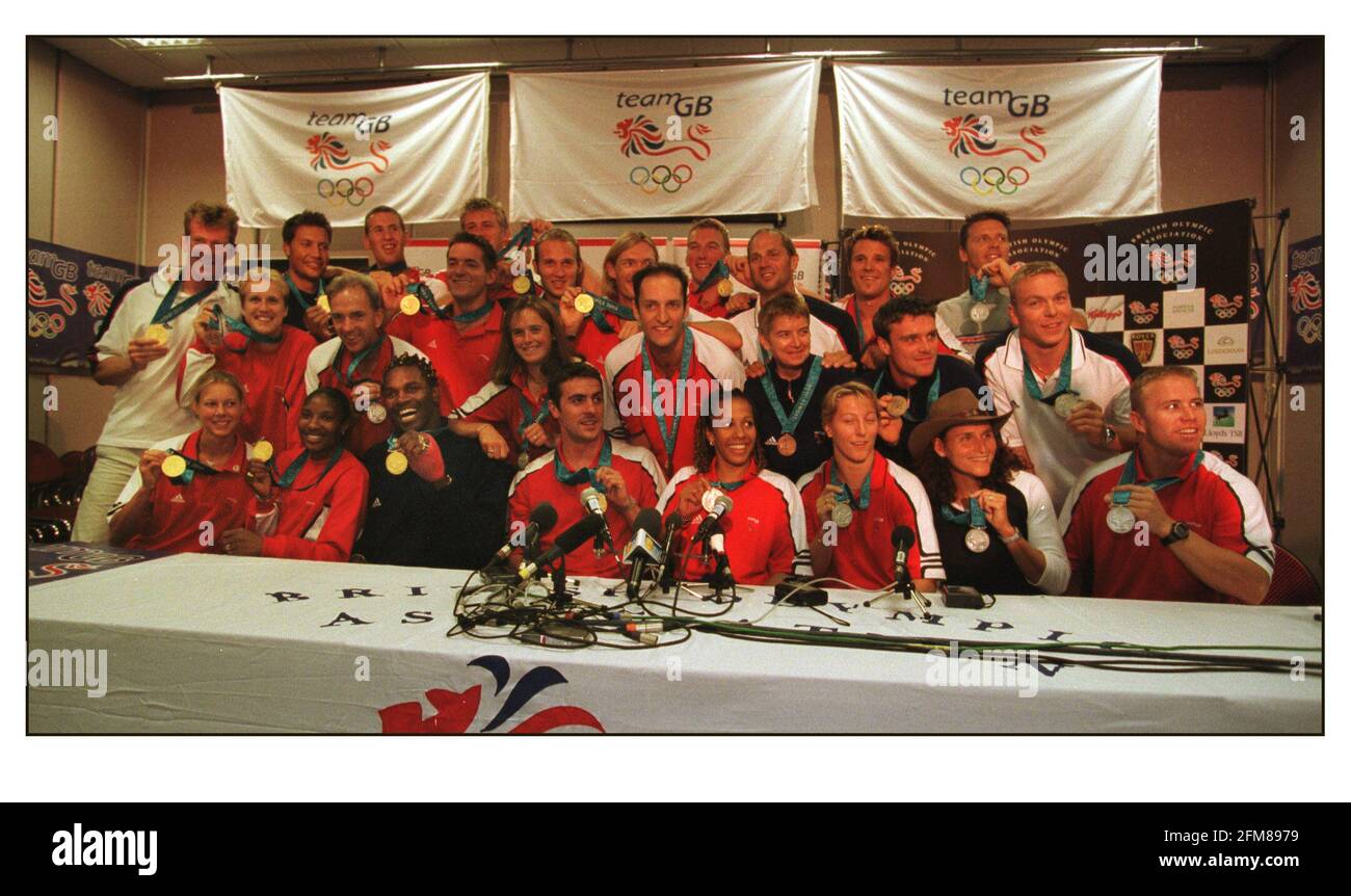 British Olympic Medalists arrive home at Heathrow airport....Gold medal ...