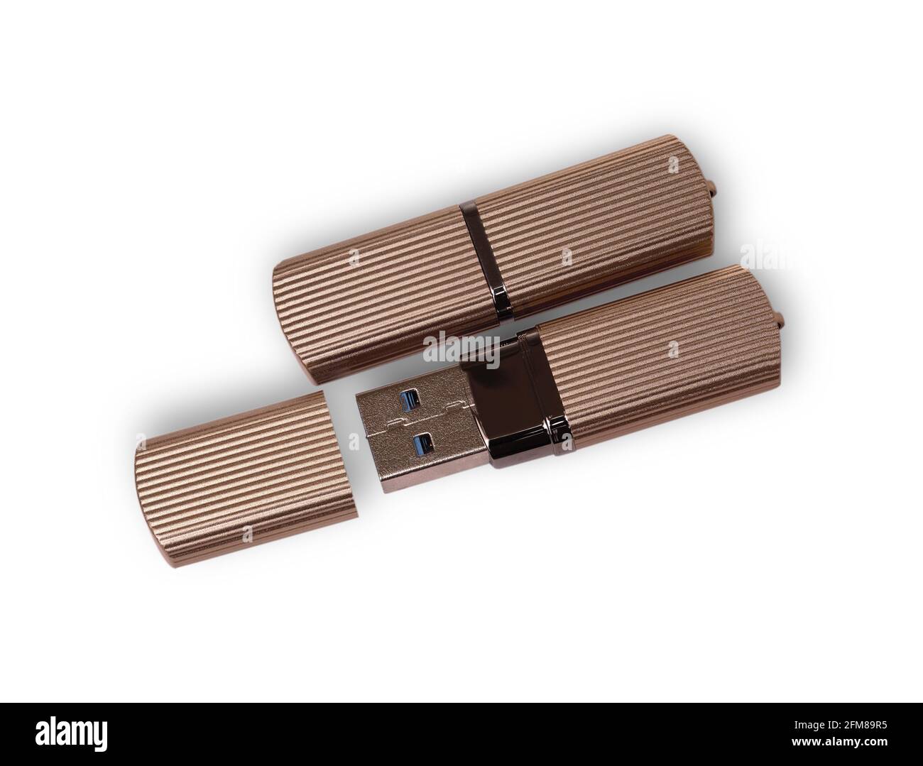 USB flash drive to your computer cut out on white background Stock ...