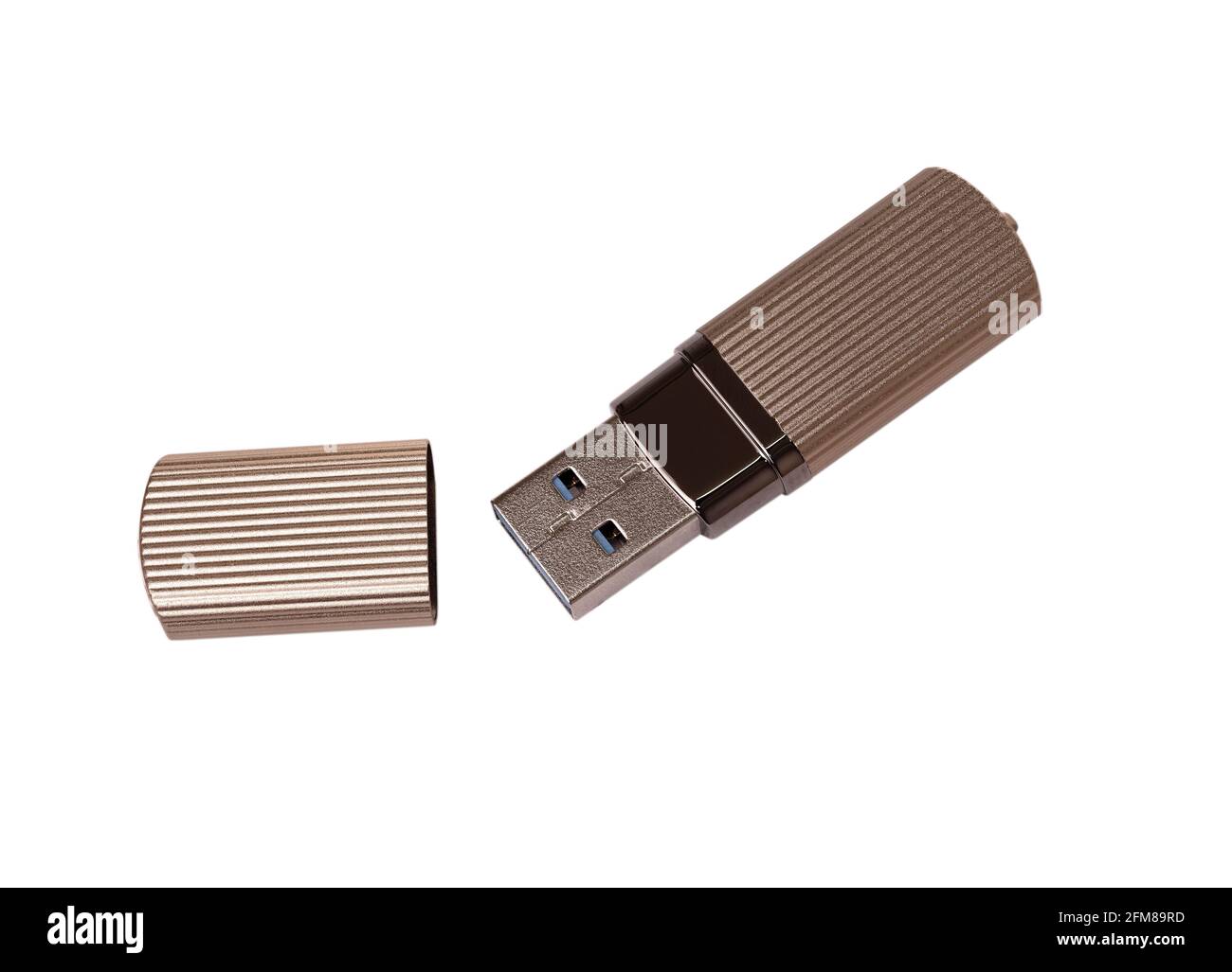 USB flash drive to your computer cut out on white background Stock ...