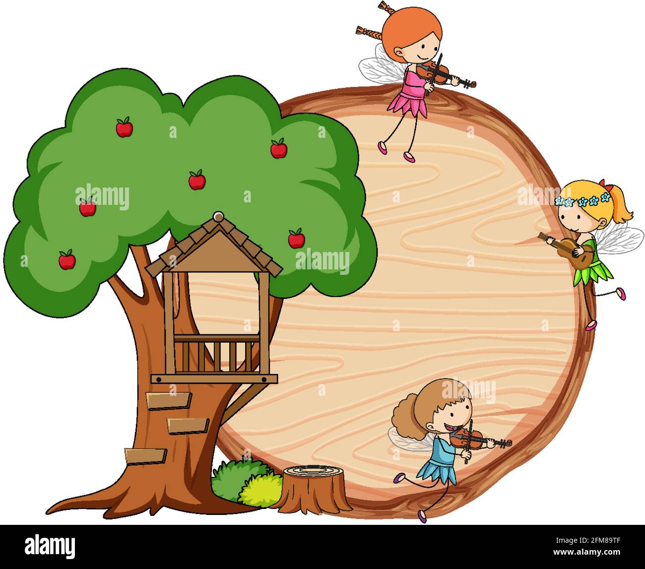 Fairy tale banner template illustration Stock Vector Image & Art - Alamy