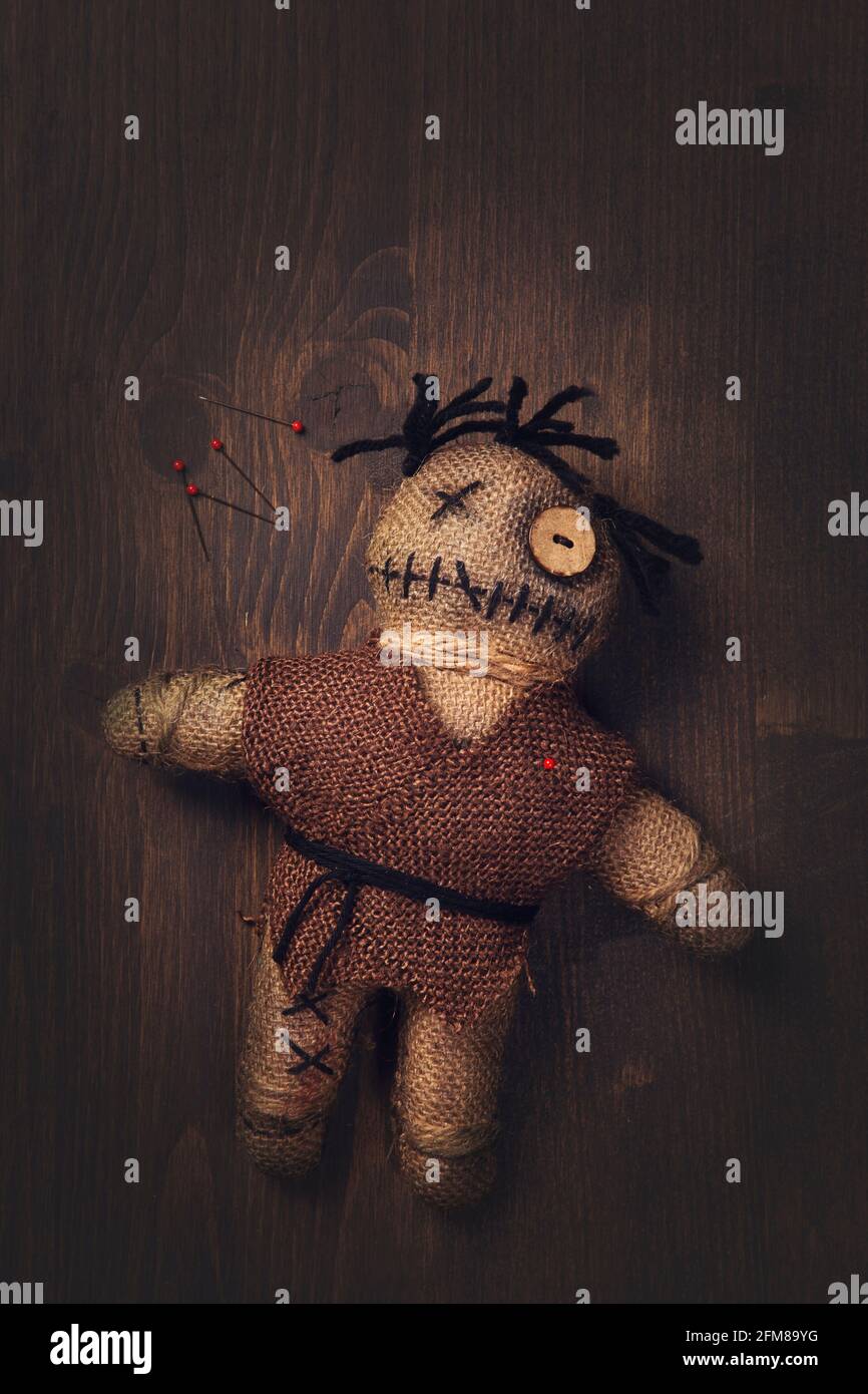 Voodoo doll with pins hi-res stock photography and images - Alamy
