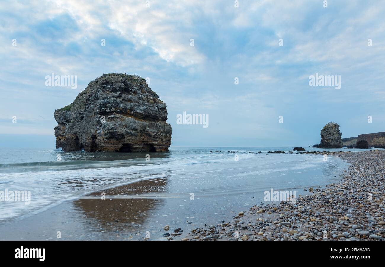 Marsden Rock and beach. Marsden, South Shields Stock Photo - Alamy