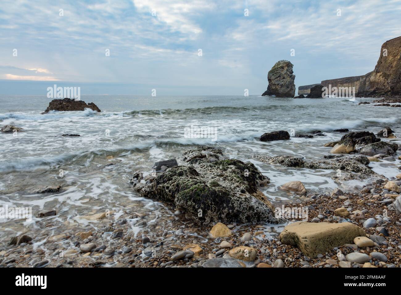 Marsden Rock and beach. Marsden, South Shields Stock Photo - Alamy