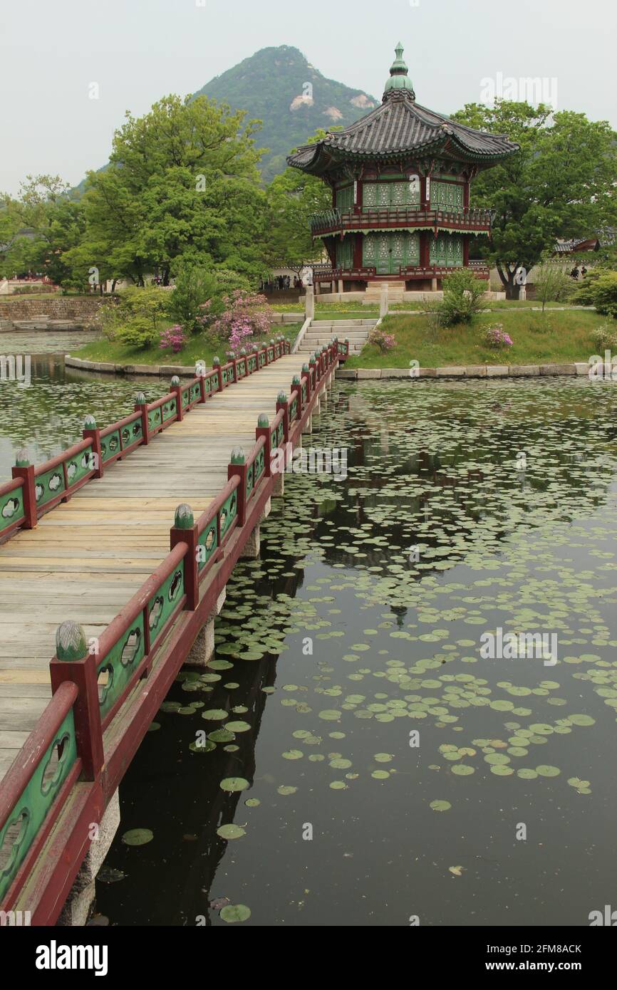 Hyangwonjeong garden pavilion hi-res stock photography and images - Alamy