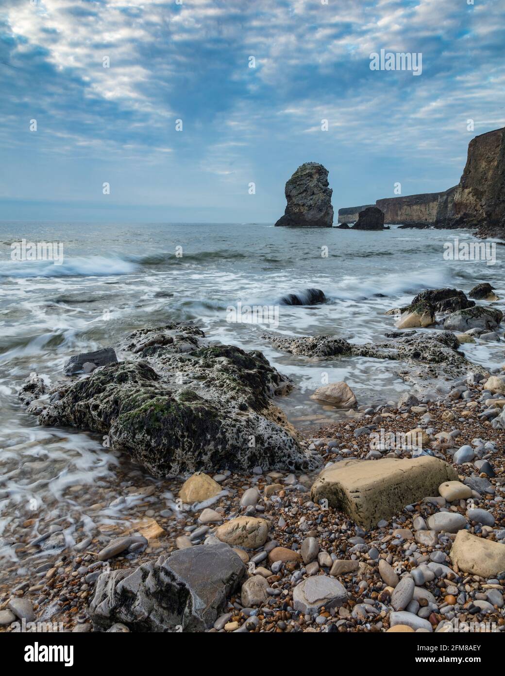 Marsden Rock and beach. Marsden, South Shields Stock Photo - Alamy