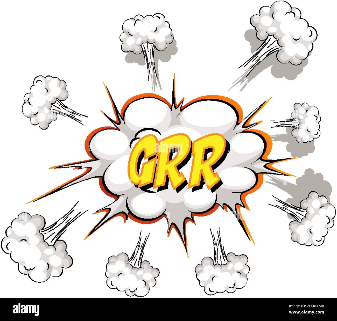 Comic speech bubble with grr text illustration Stock Vector Image & Art ...