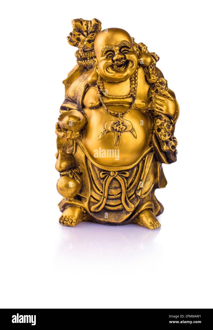 Figurine Cheerful Hotei. Chinese God of Wealth Stock Photo - Alamy
