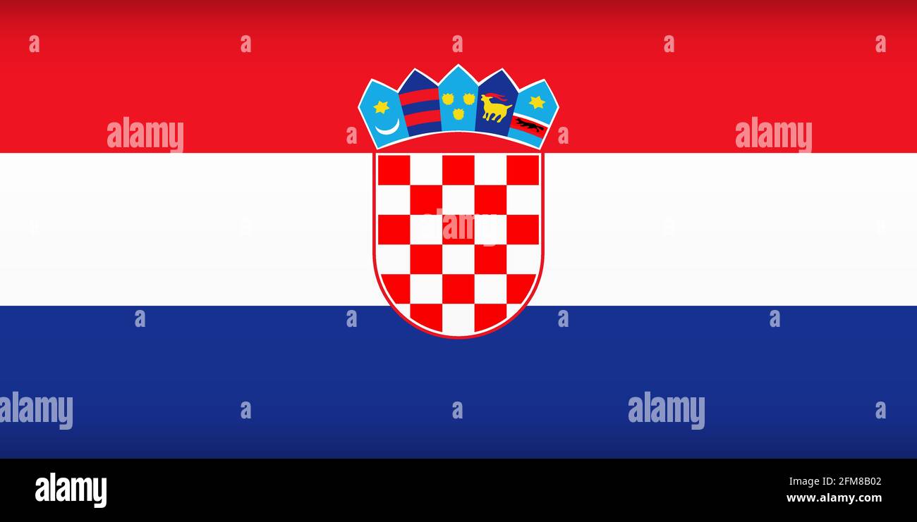 Vector flag of Croatia. Color symbol isolated on white background ...