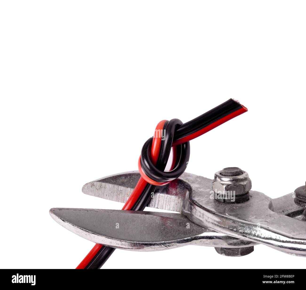 electric wire tool pliers on white background Stock Photo - Alamy