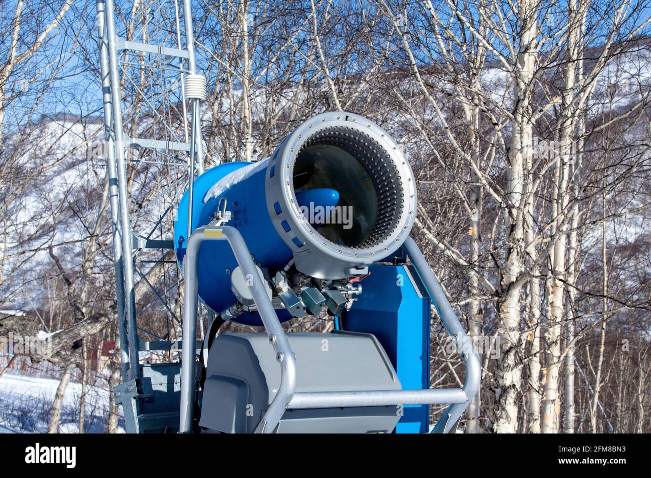 snow gun at ski resort Stock Photo - Alamy