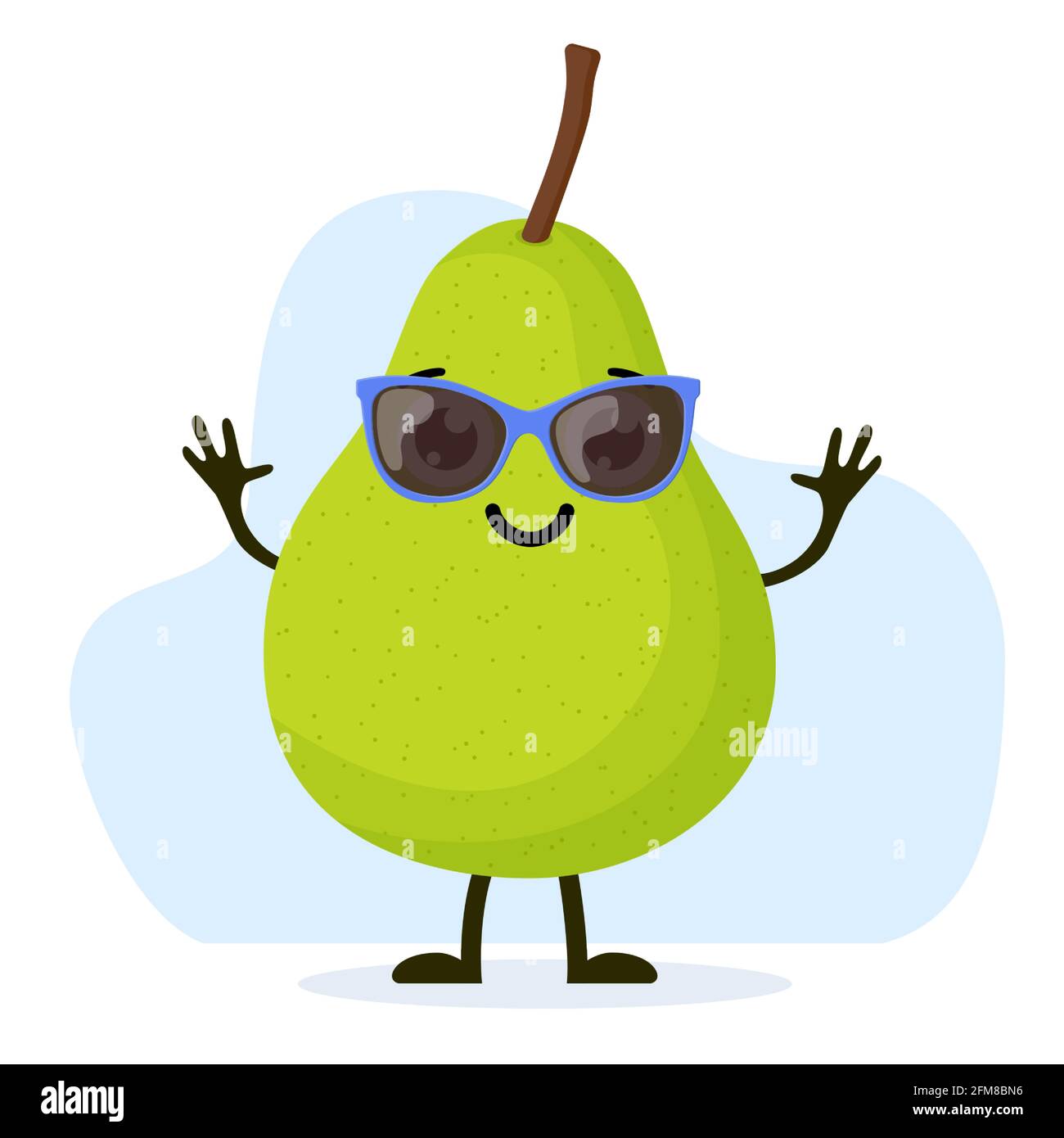 Cute and funny pear character Stock Vector Image & Art - Alamy
