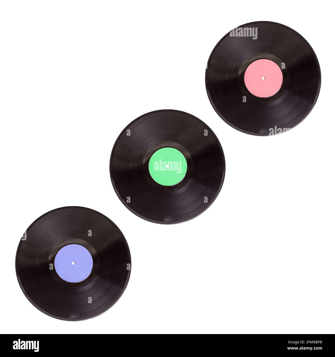 Three vinyl records Cut Out Stock Images & Pictures - Alamy