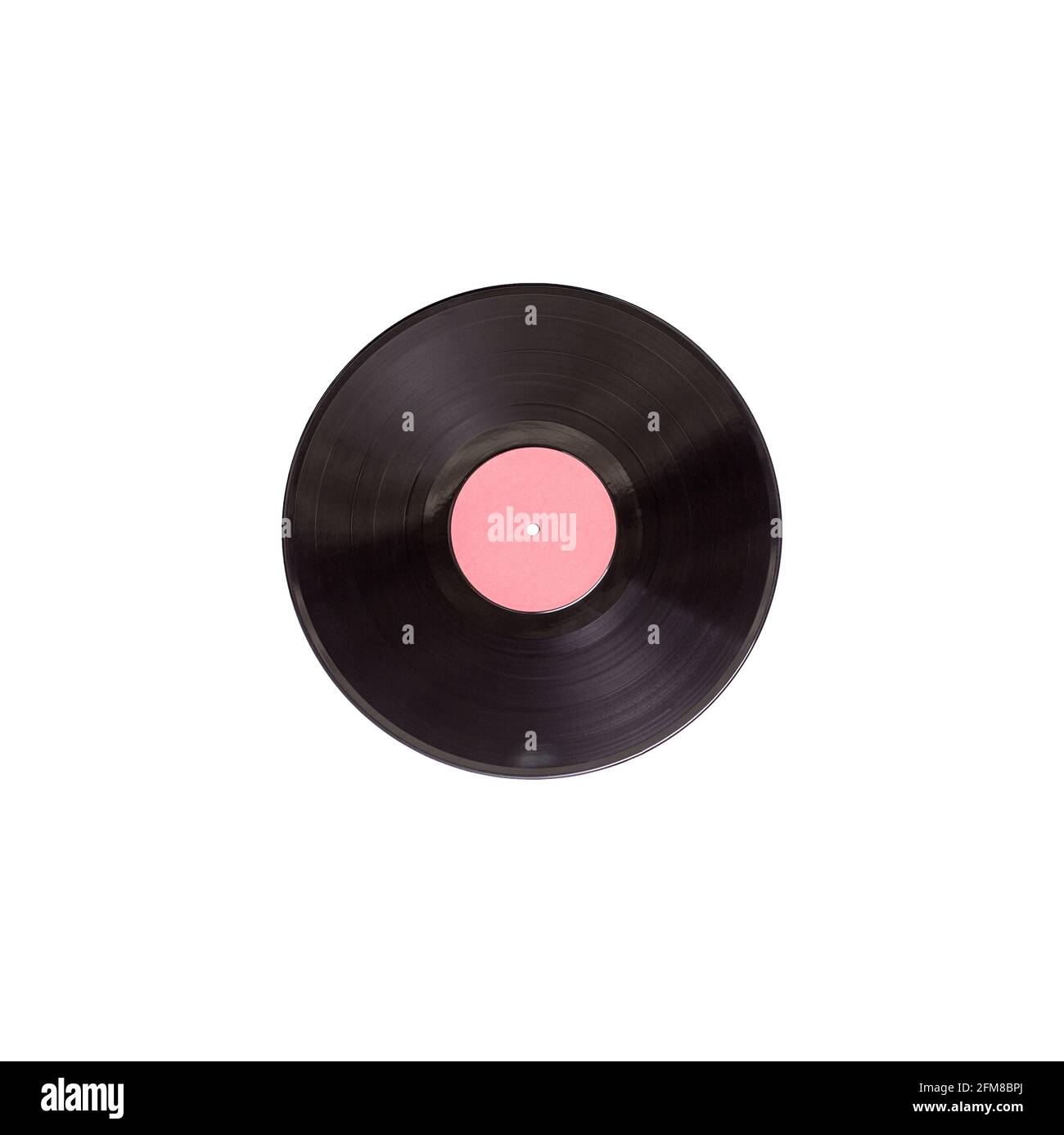 vinyl record on white background Stock Photo - Alamy