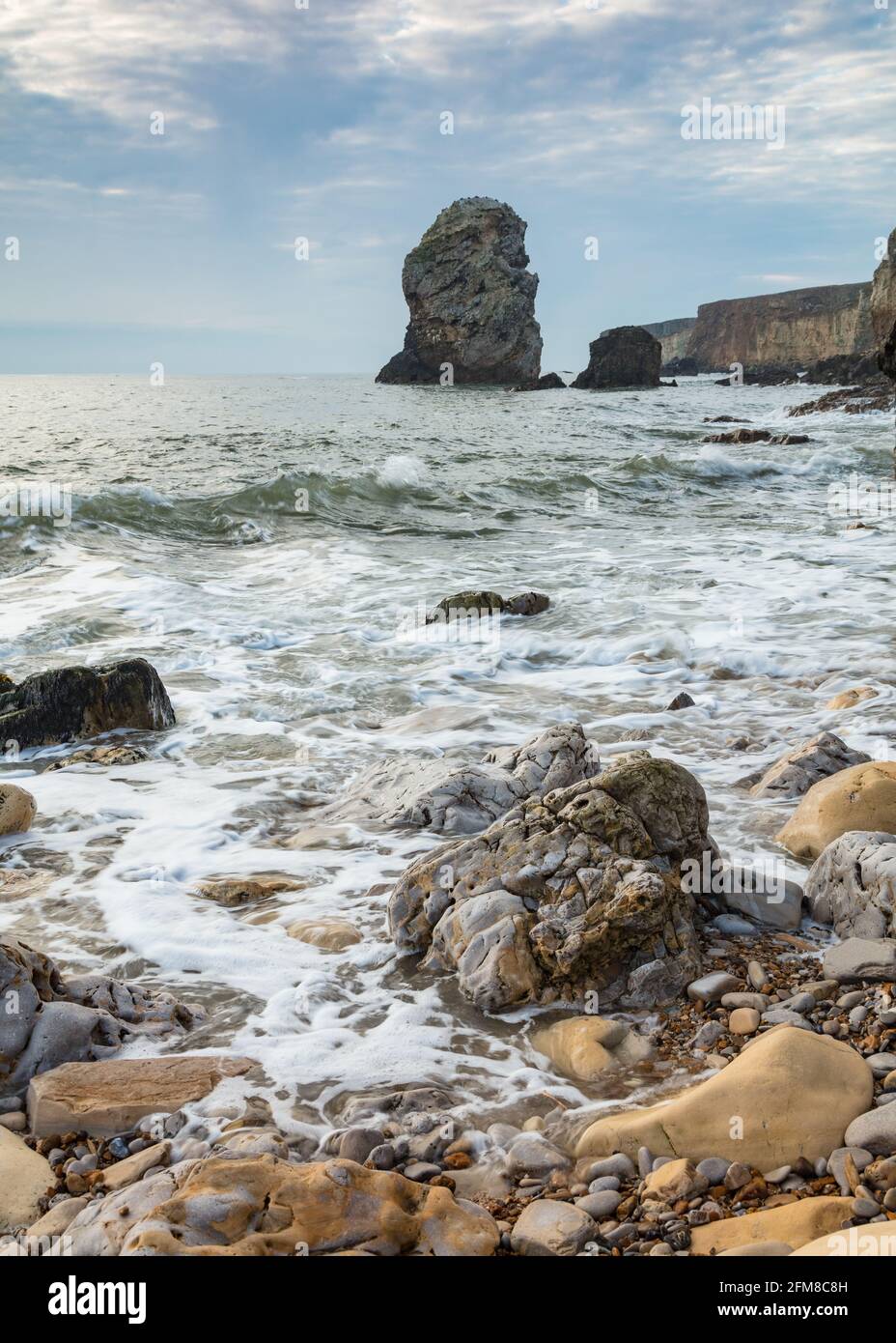 Marsden Rock and beach. Marsden, South Shields Stock Photo - Alamy