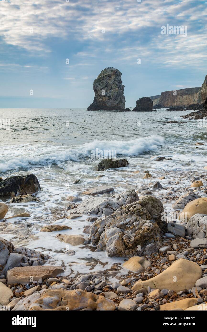 Marsden Rock and beach. Marsden, South Shields Stock Photo - Alamy