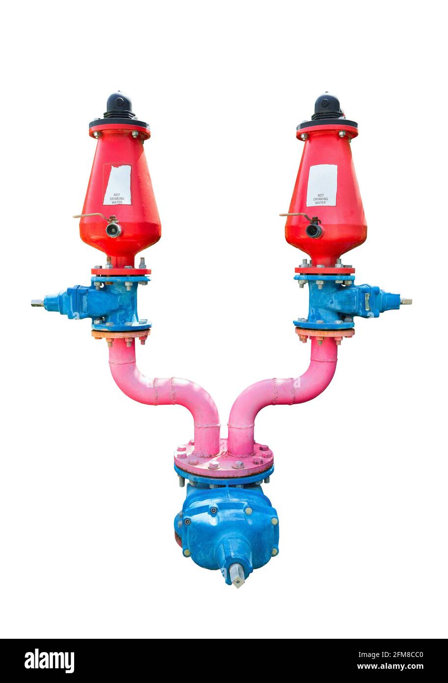 water distributor with taps isolated on white background Stock Photo ...