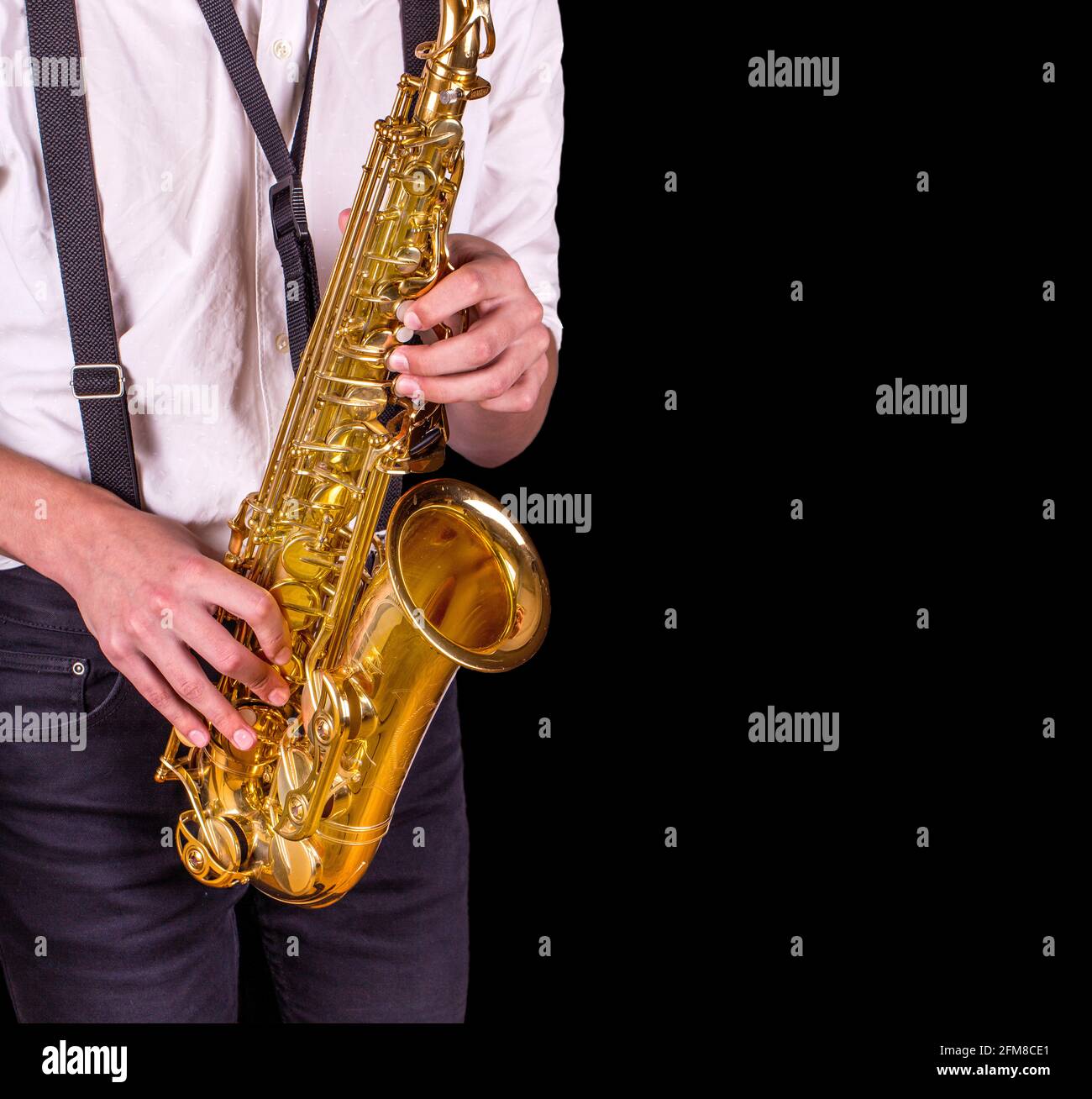 Saxophone practice hi-res stock photography and images - Alamy