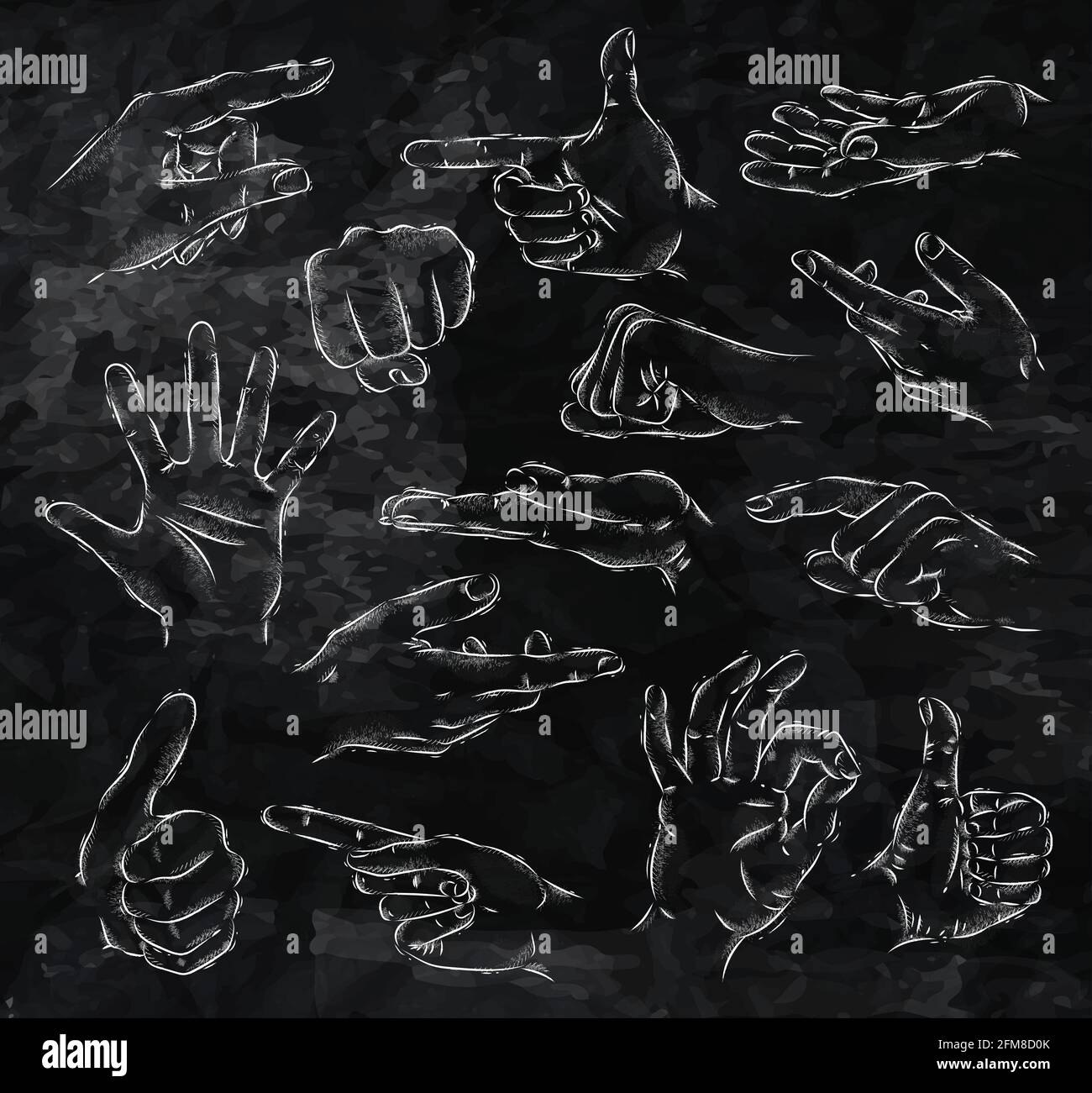 Handshake chalkboard Stock Vector Images - Alamy