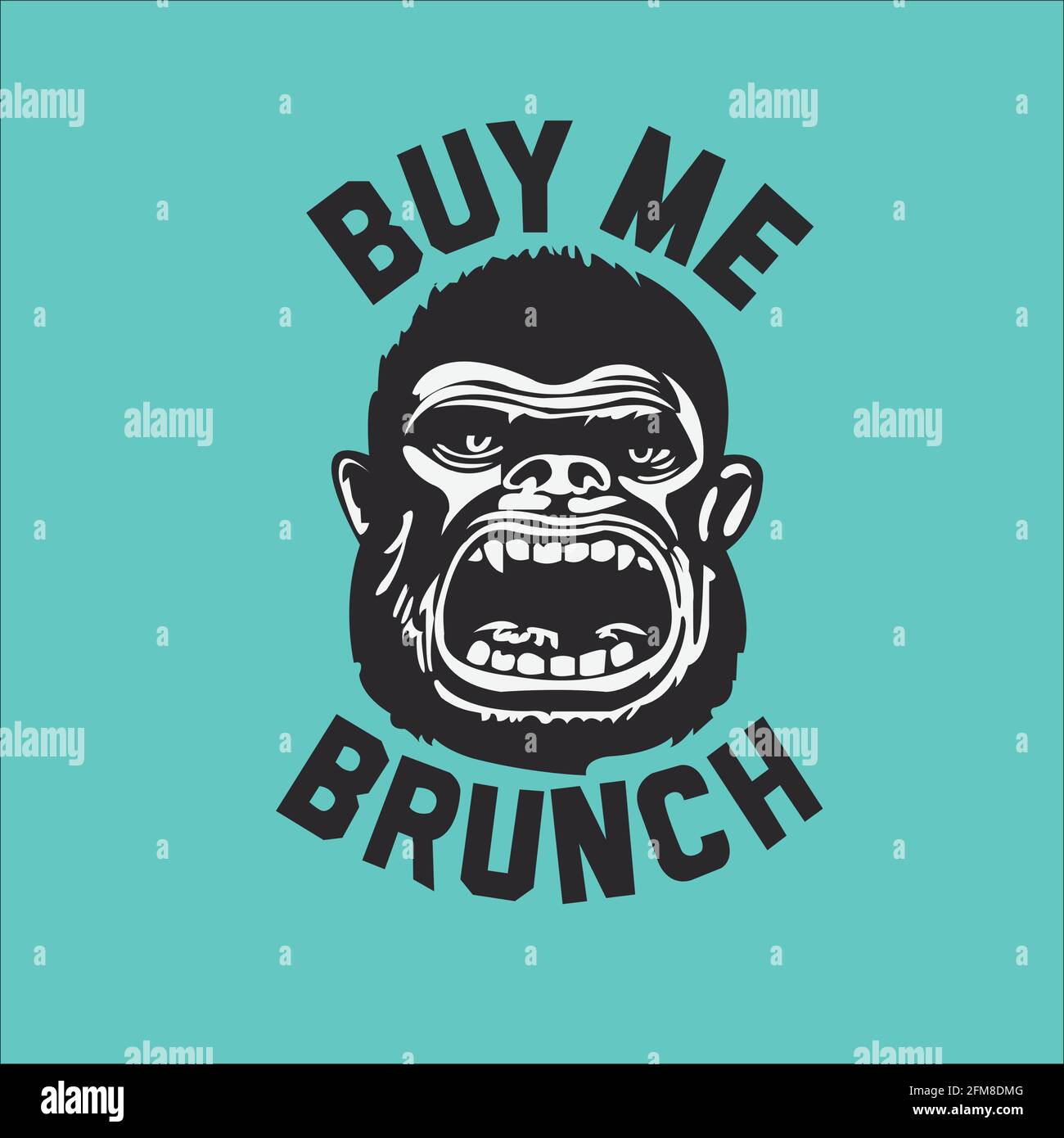 Buy Me Brunch. A man become into animal if he is hungry illustration ...