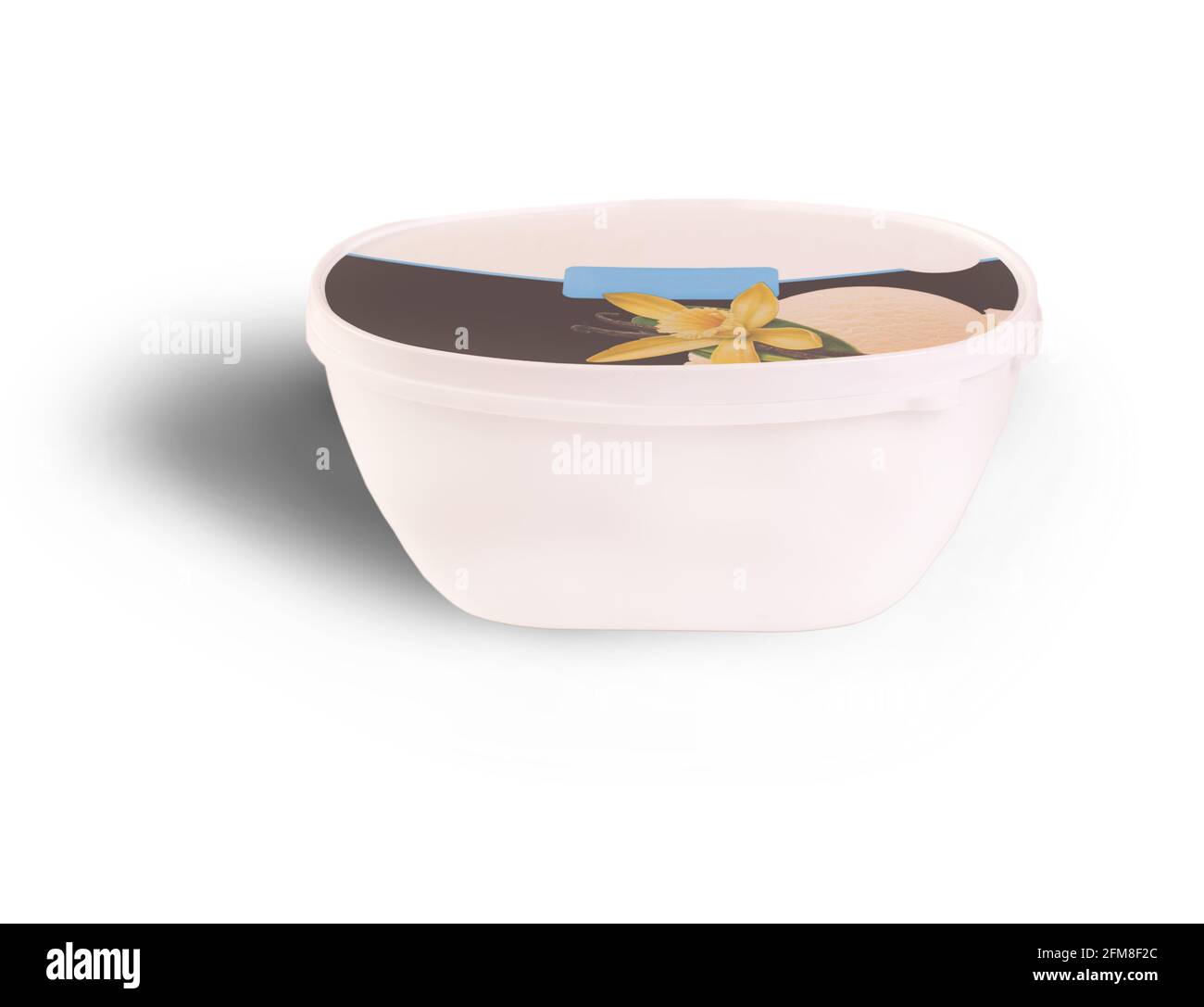 empty box of a dessert on white background Stock Photo - Alamy