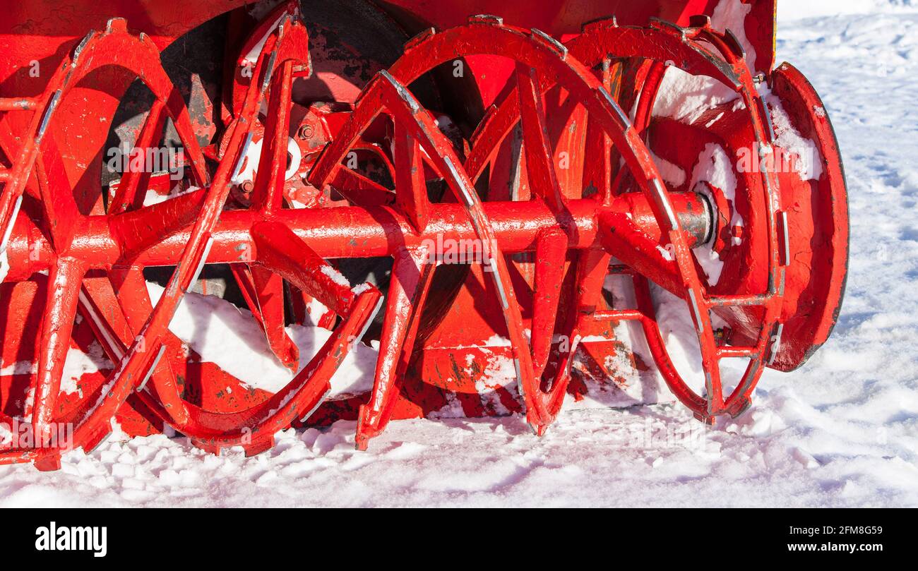 Old snowplow hi-res stock photography and images - Alamy