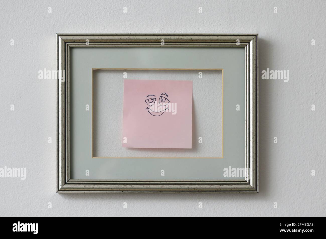Abstract Classic Picture Frame and Paper notes Stock Photo - Alamy