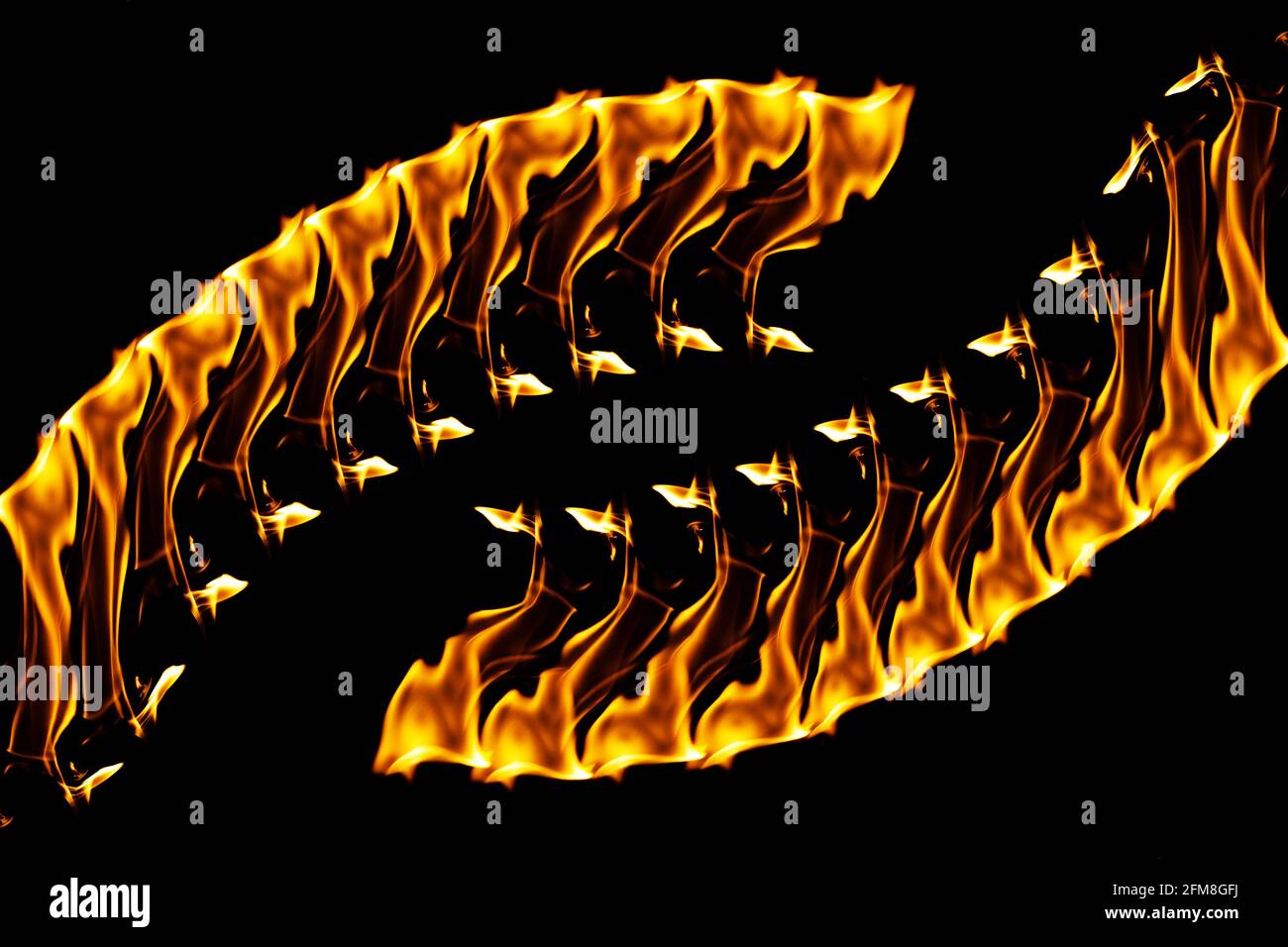 Artistic fire flame on black background Stock Photo - Alamy
