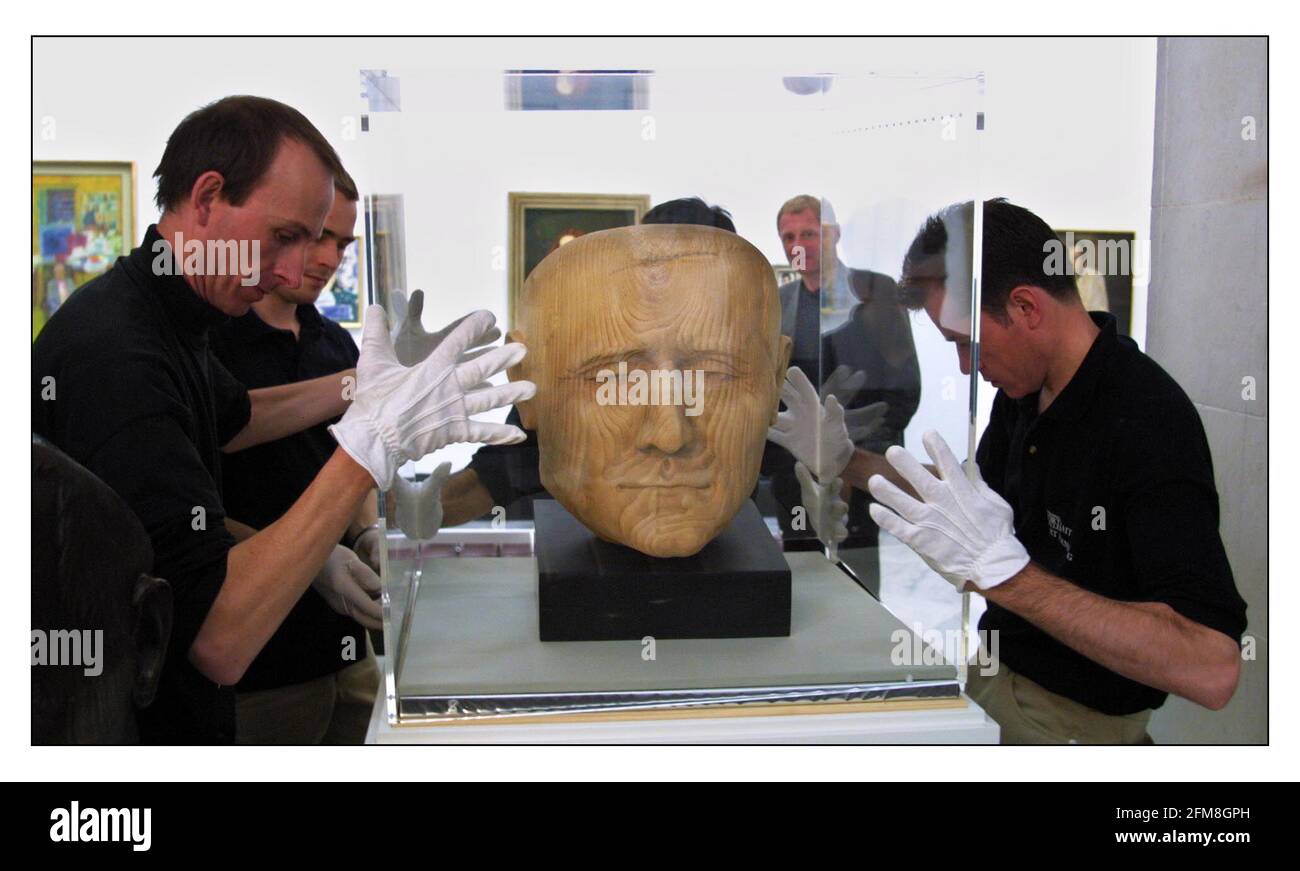 Andrew Motion Poet Laureate June 2001watches the instalation of the two ...