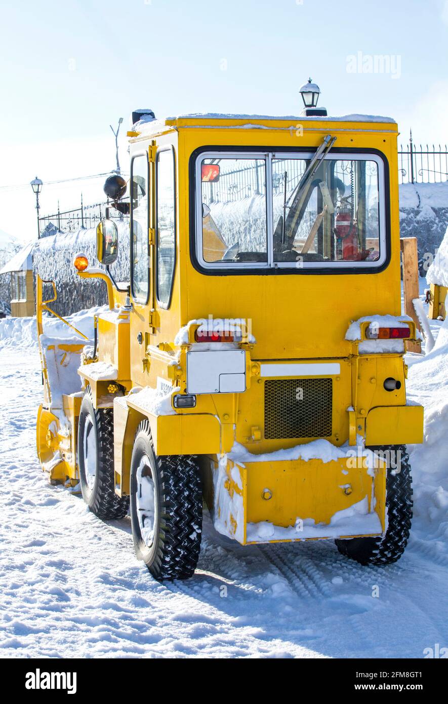 tractor for snow removal Stock Photo - Alamy
