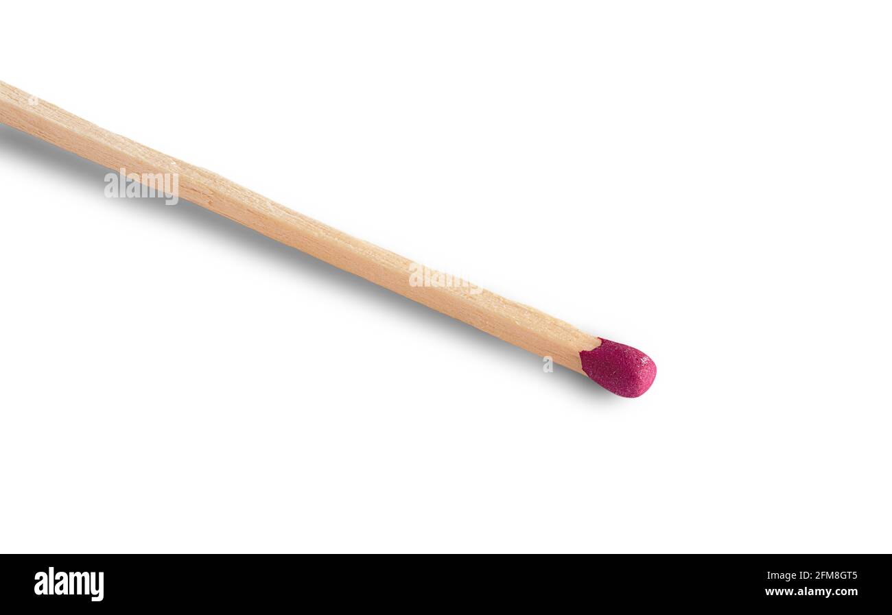 wooden matches on white background Stock Photo - Alamy