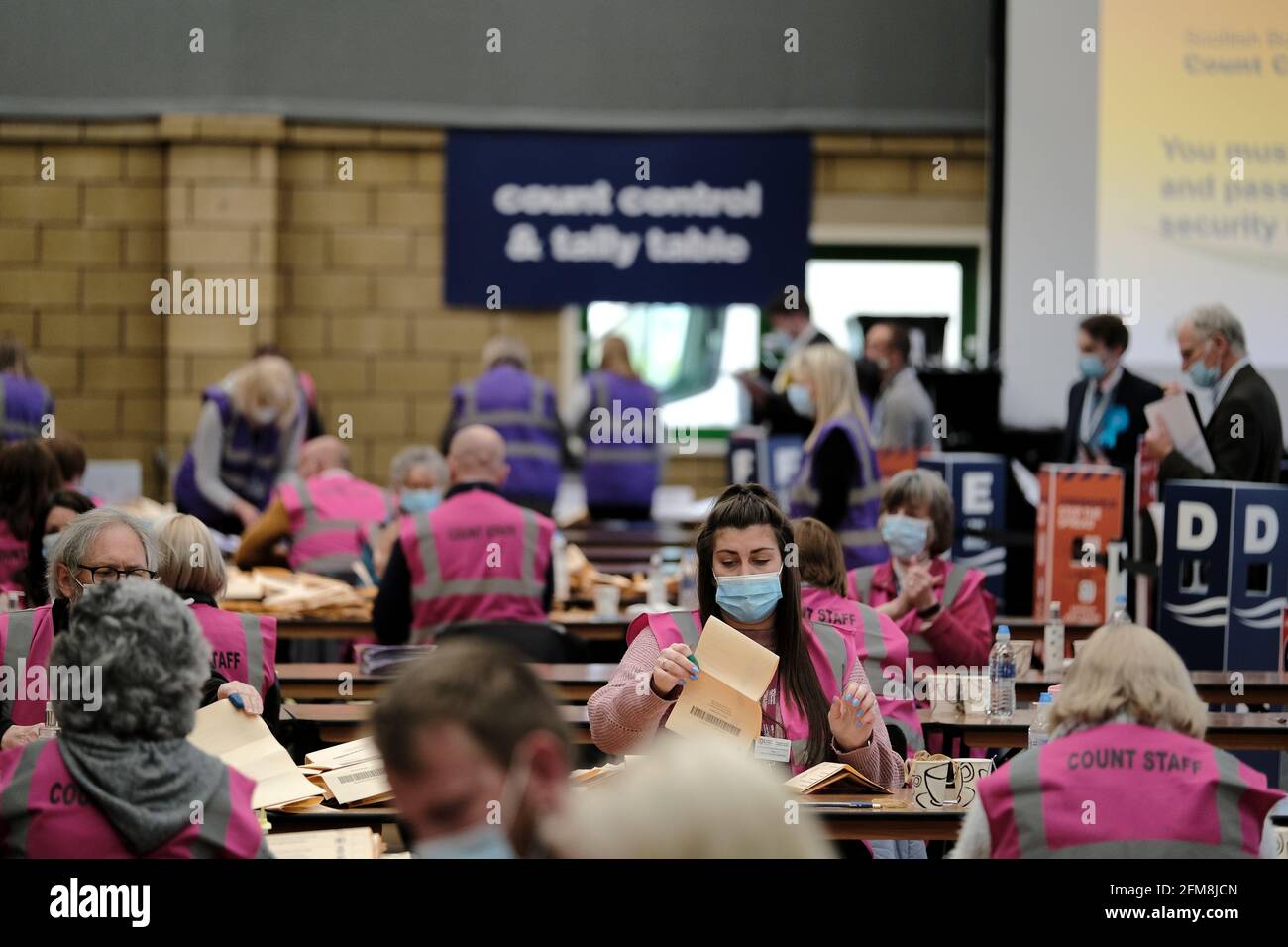 Scottish election vote count hi-res stock photography and images - Alamy