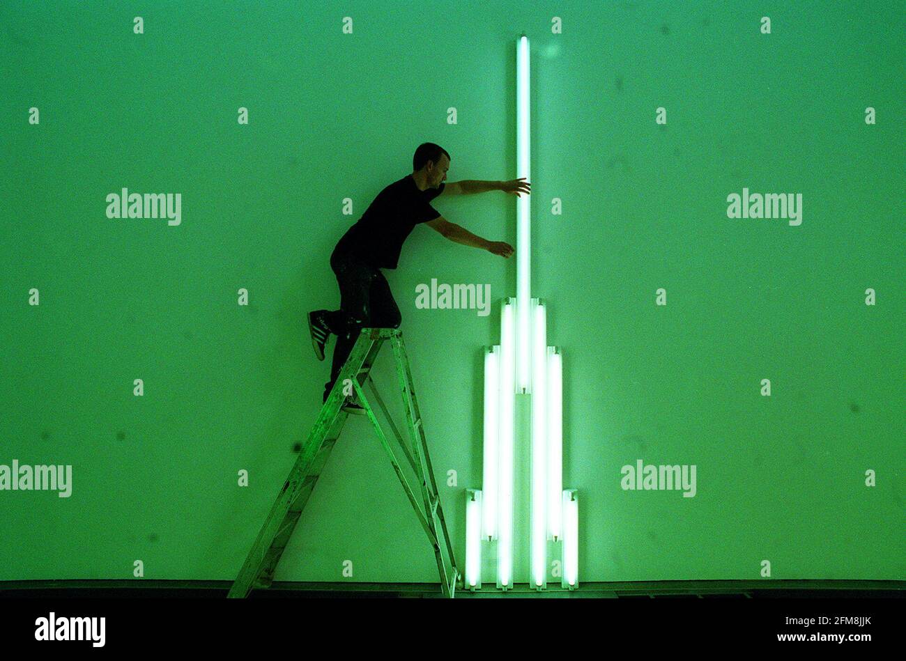 EXHIBITION OF WORK BY DAN FLAVIN, AT THE SERPENTINE GALLERY, WHICH WILL ...