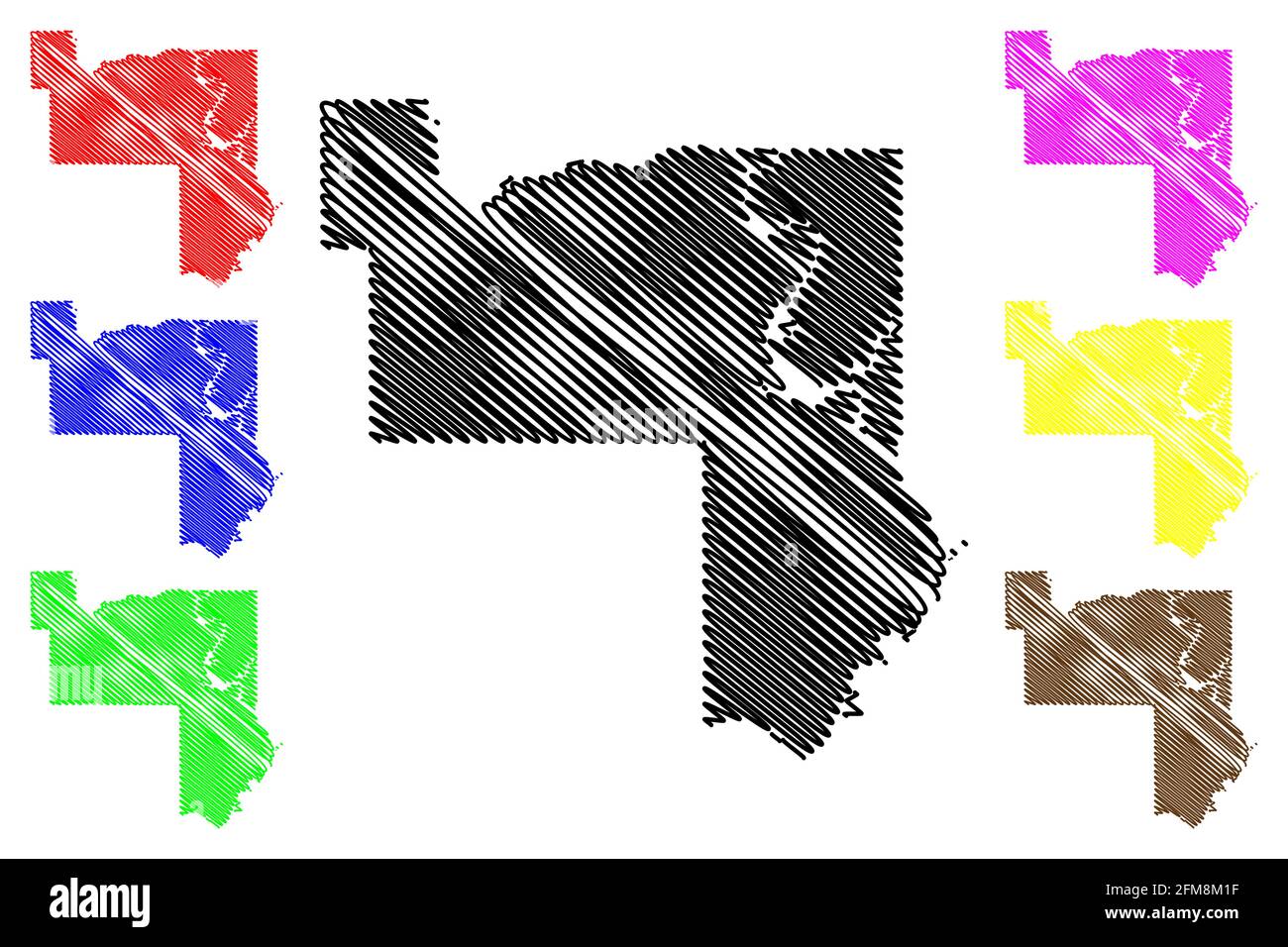 Muskogee map hi-res stock photography and images - Alamy