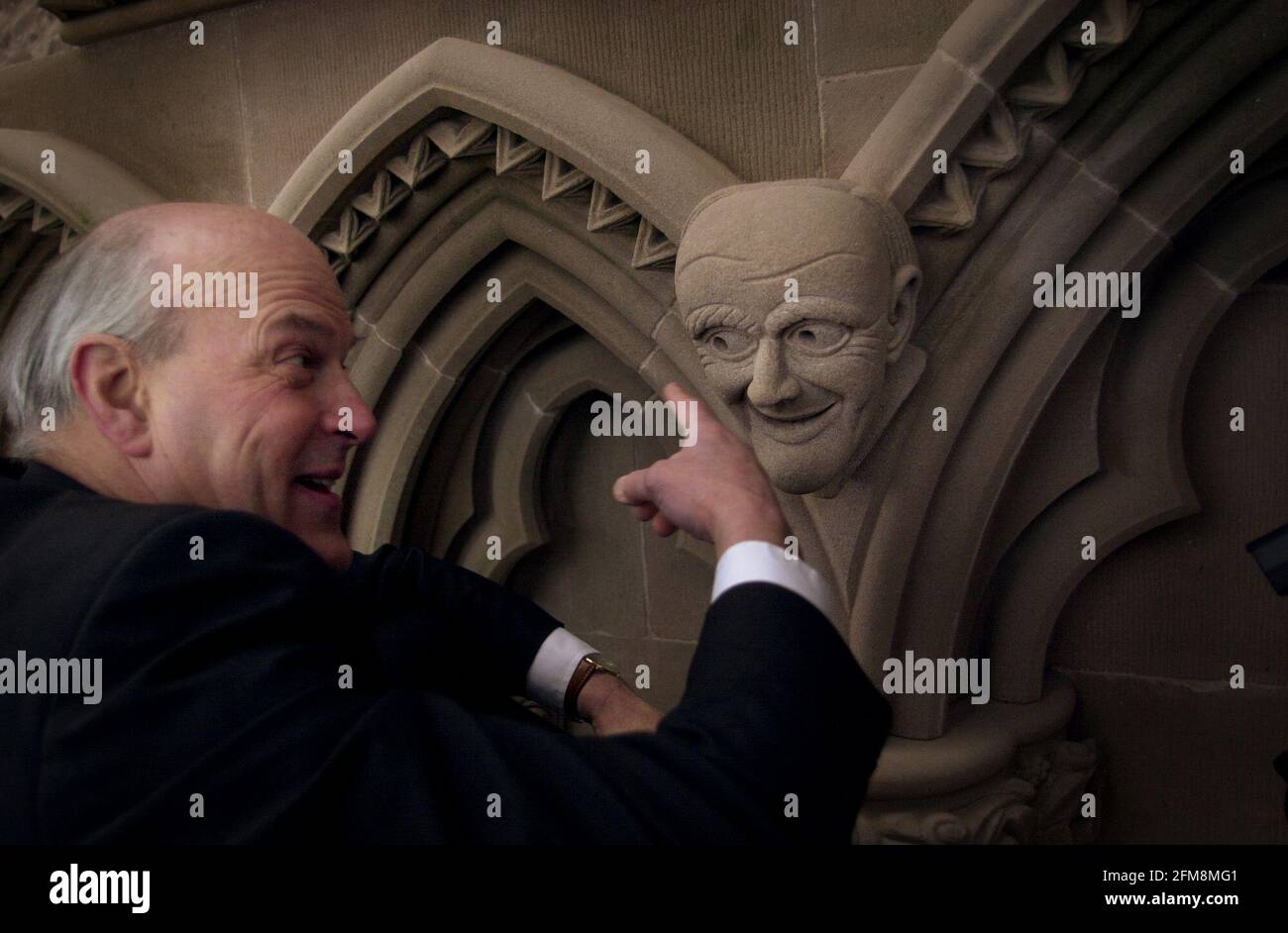 English heritage chairman Sir Neil Cossons [left] looking at a new ...