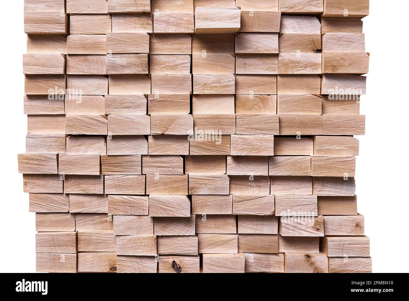 Large stack of new boards of natural solid birch for table legs ...