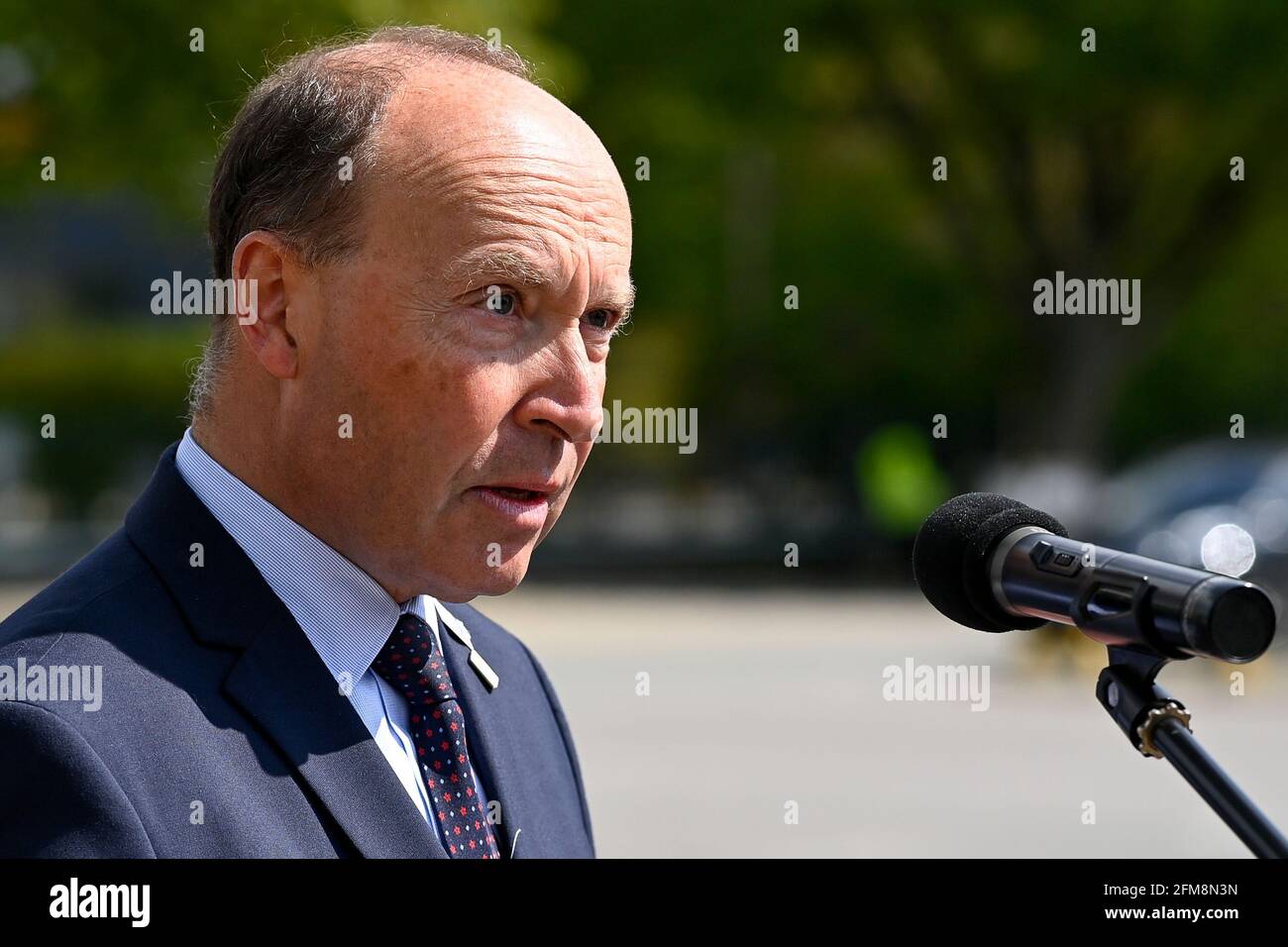 BOIC - COIB Vice-chairman Tom Van Damme pictured during the reveal of a ...