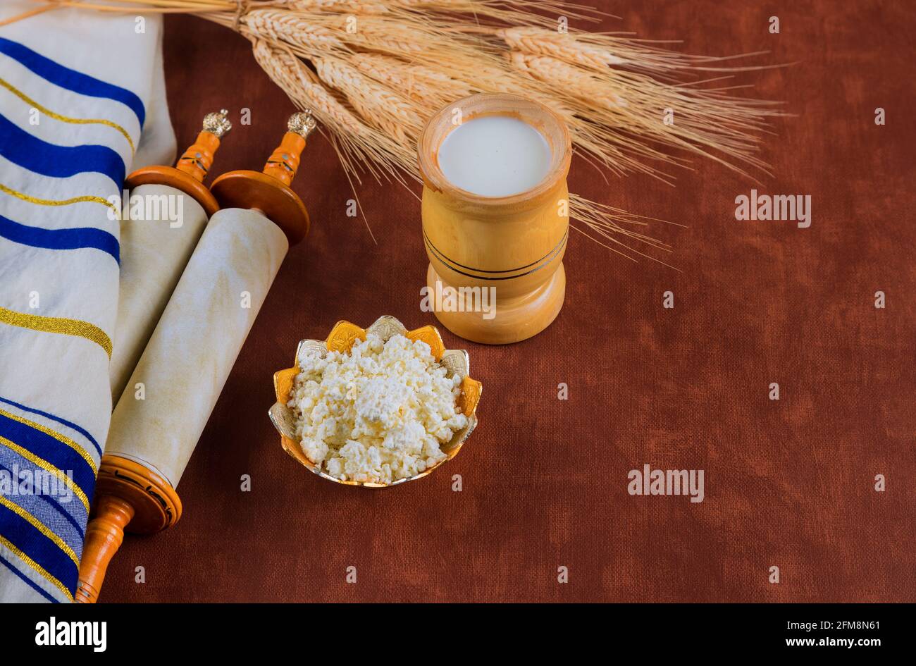 Torah and tallis in the celebration traditional season Jewish holiday ...