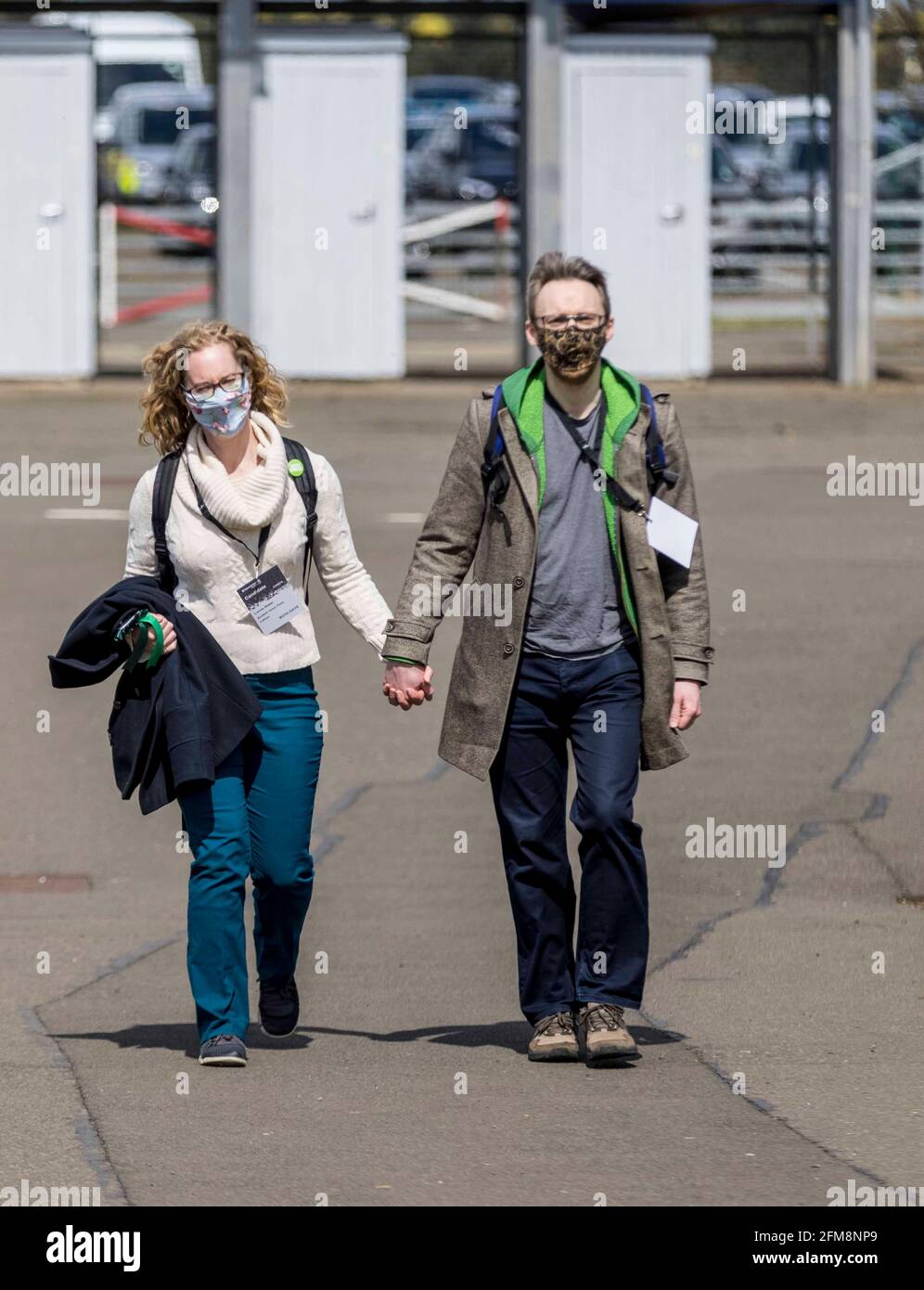 Edinburgh, United Kingdom. 07 May, 2021 Pictured: Scottish Greens Co ...