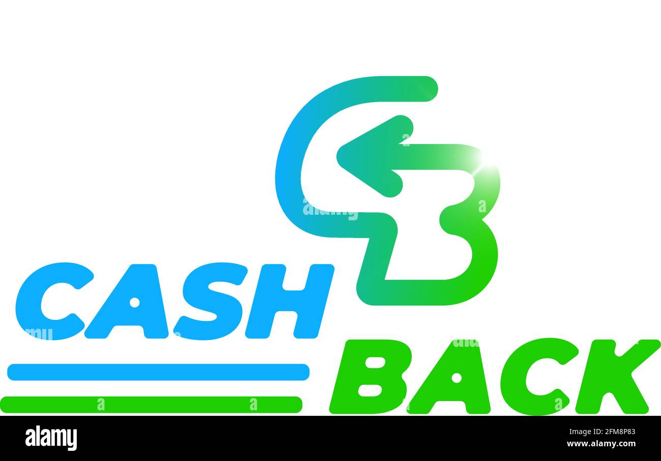 Cash back service sticker symbol template. Money refund cashback label ...