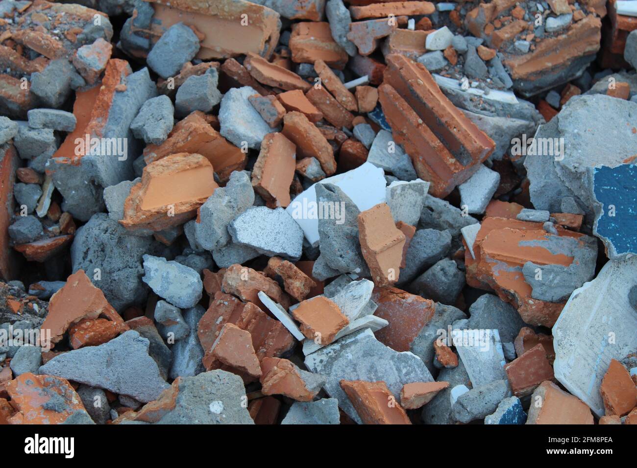 background pieces of shards of brick stone. construction. analysis ...