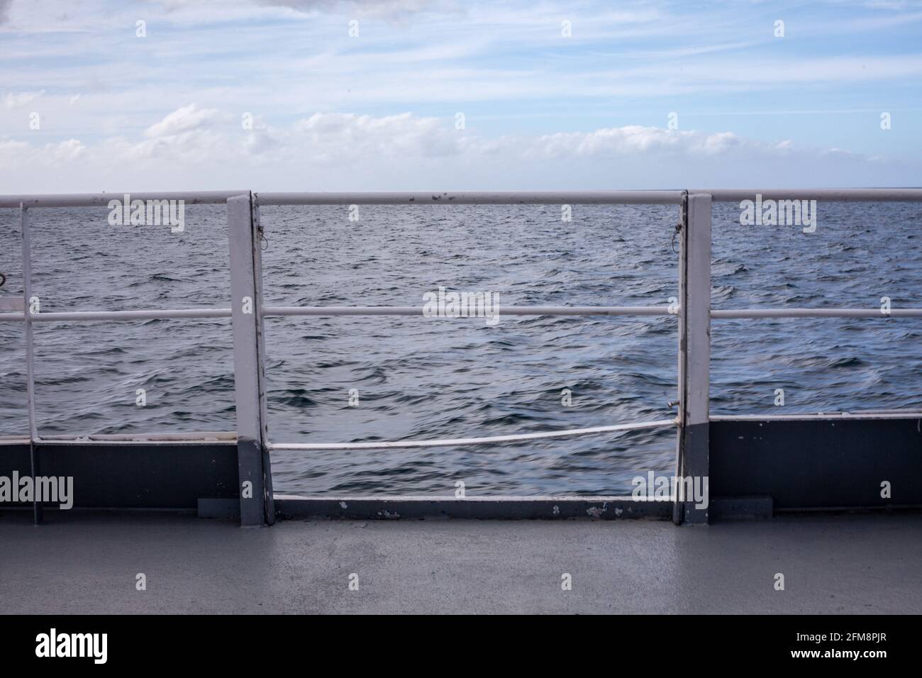 Fence on the deck of a ship Stock Photo - Alamy