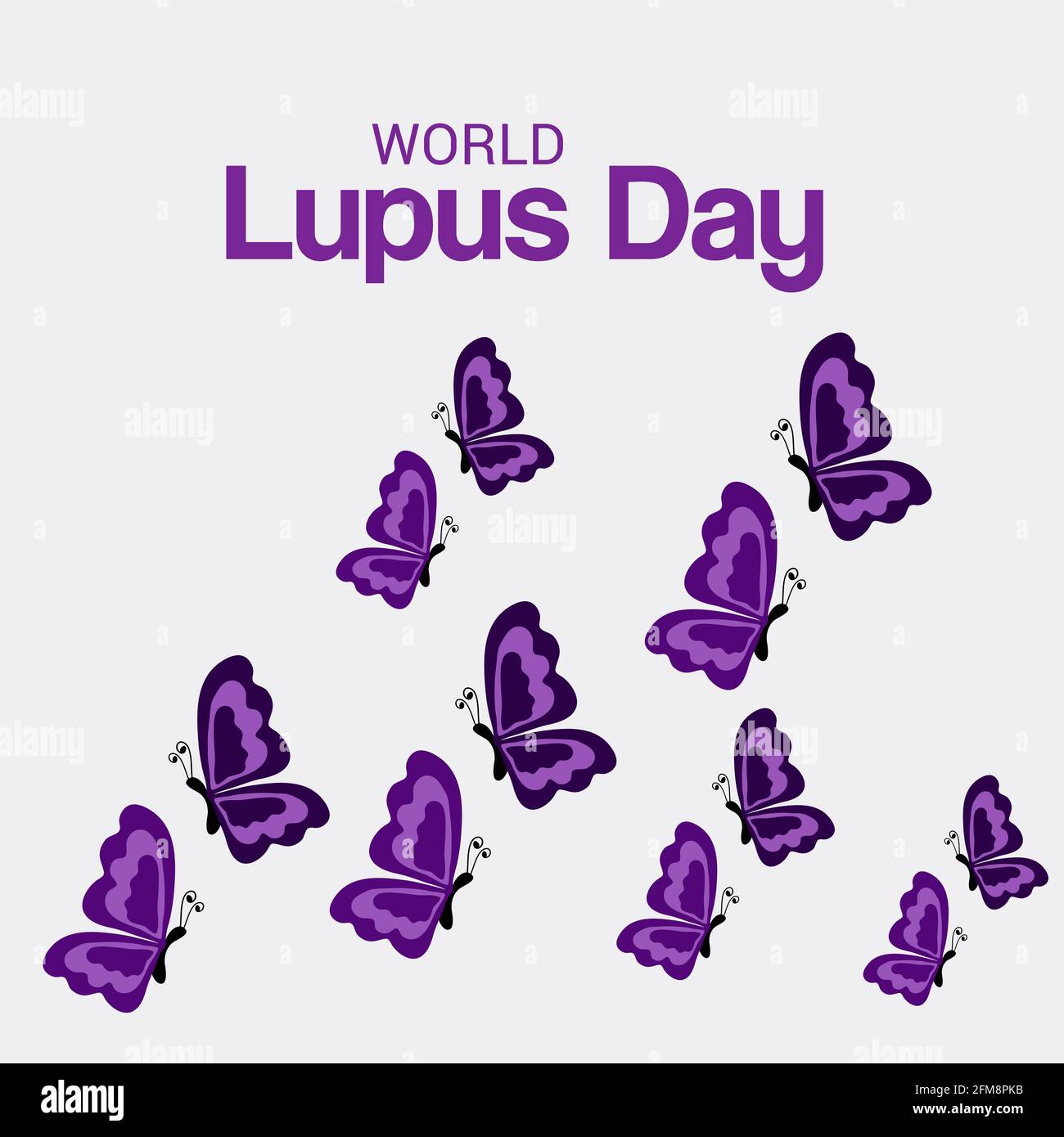 Vector illustration of a Background for World Lupus Day Stock Photo - Alamy