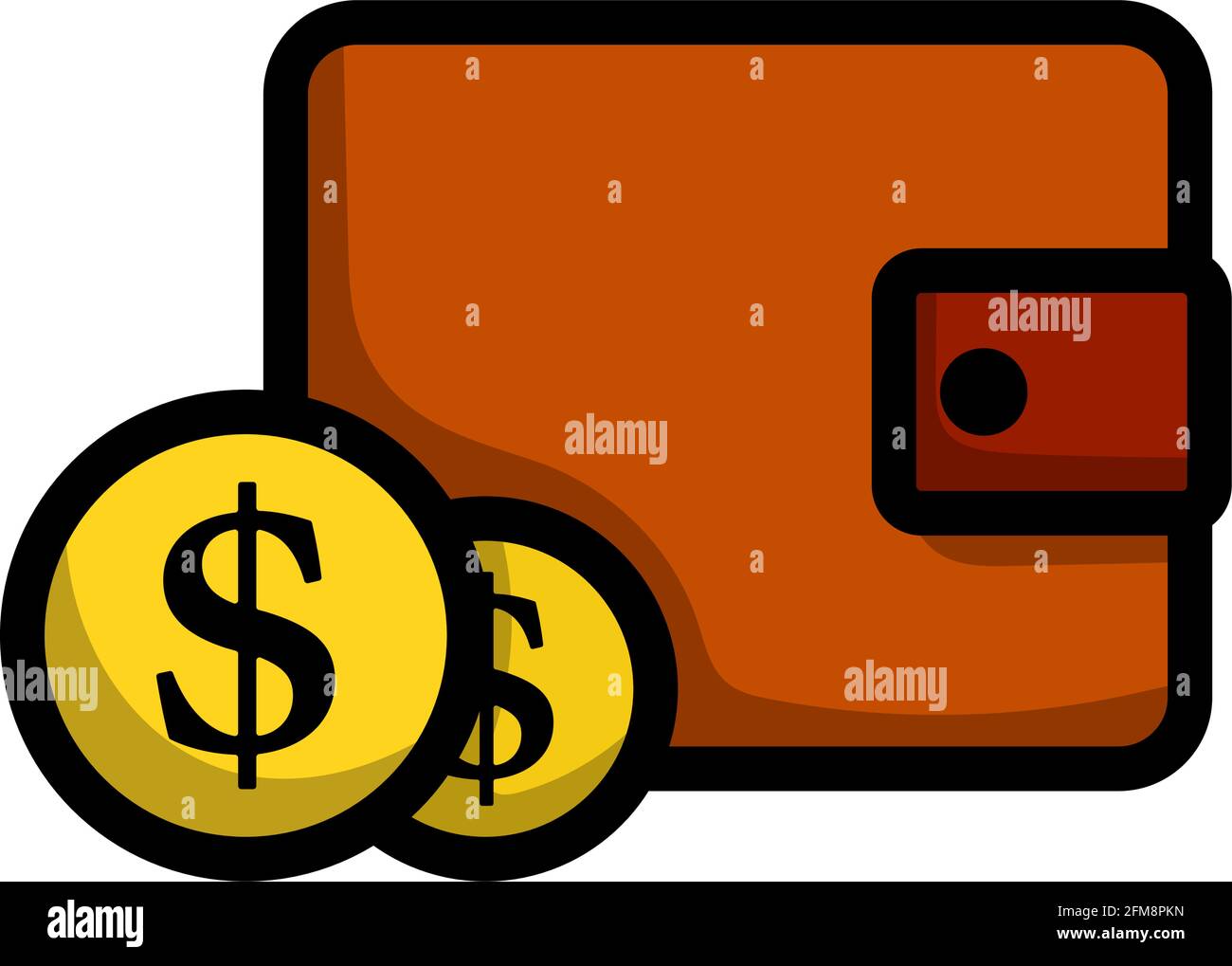 Cartoon two coins isolated vector hi-res stock photography and images ...