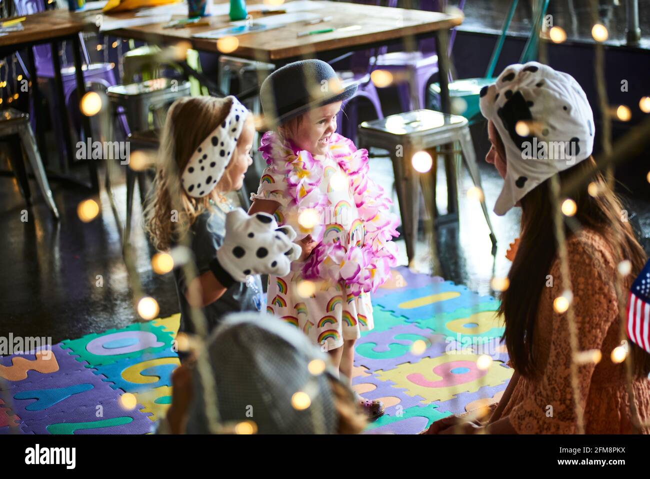 Children at a fancy dress summer activity provided by the local art ...