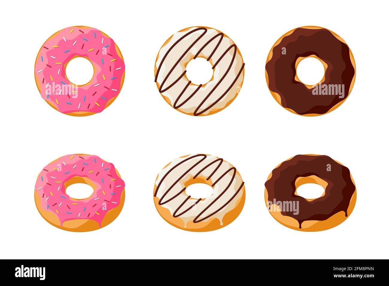 Sweet pink donut chocolate hi-res stock photography and images - Alamy