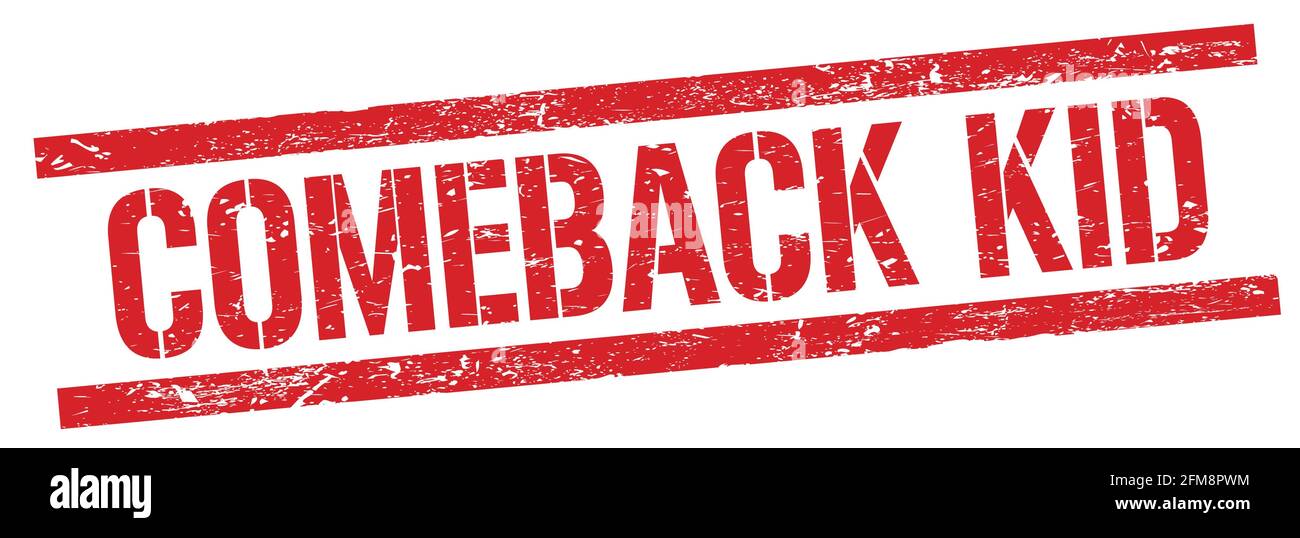 COMEBACK KID text on red grungy rectangle stamp sign Stock Photo - Alamy