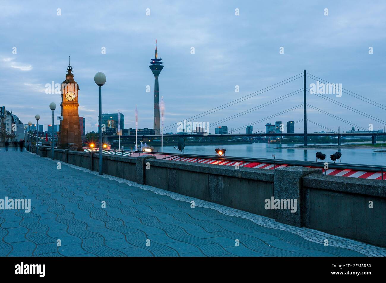 Rhine river promenade illuminated hi-res stock photography and images ...