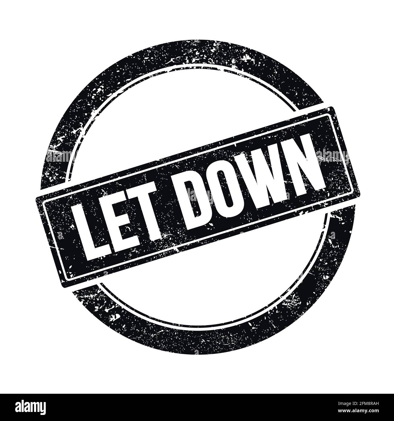 Let down stamp hi-res stock photography and images - Alamy