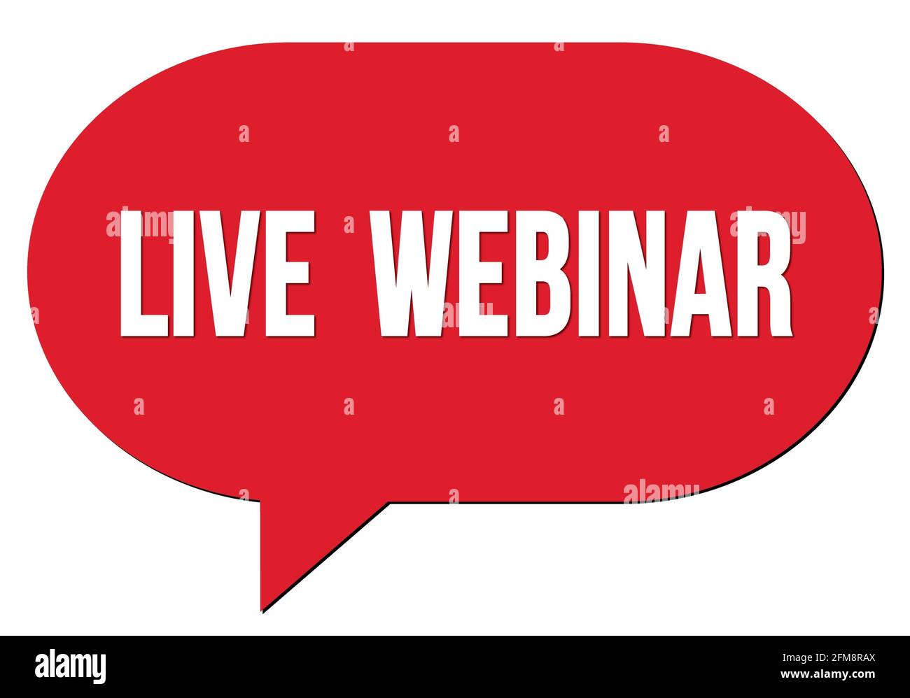 Live webinar banner speech hi-res stock photography and images - Alamy
