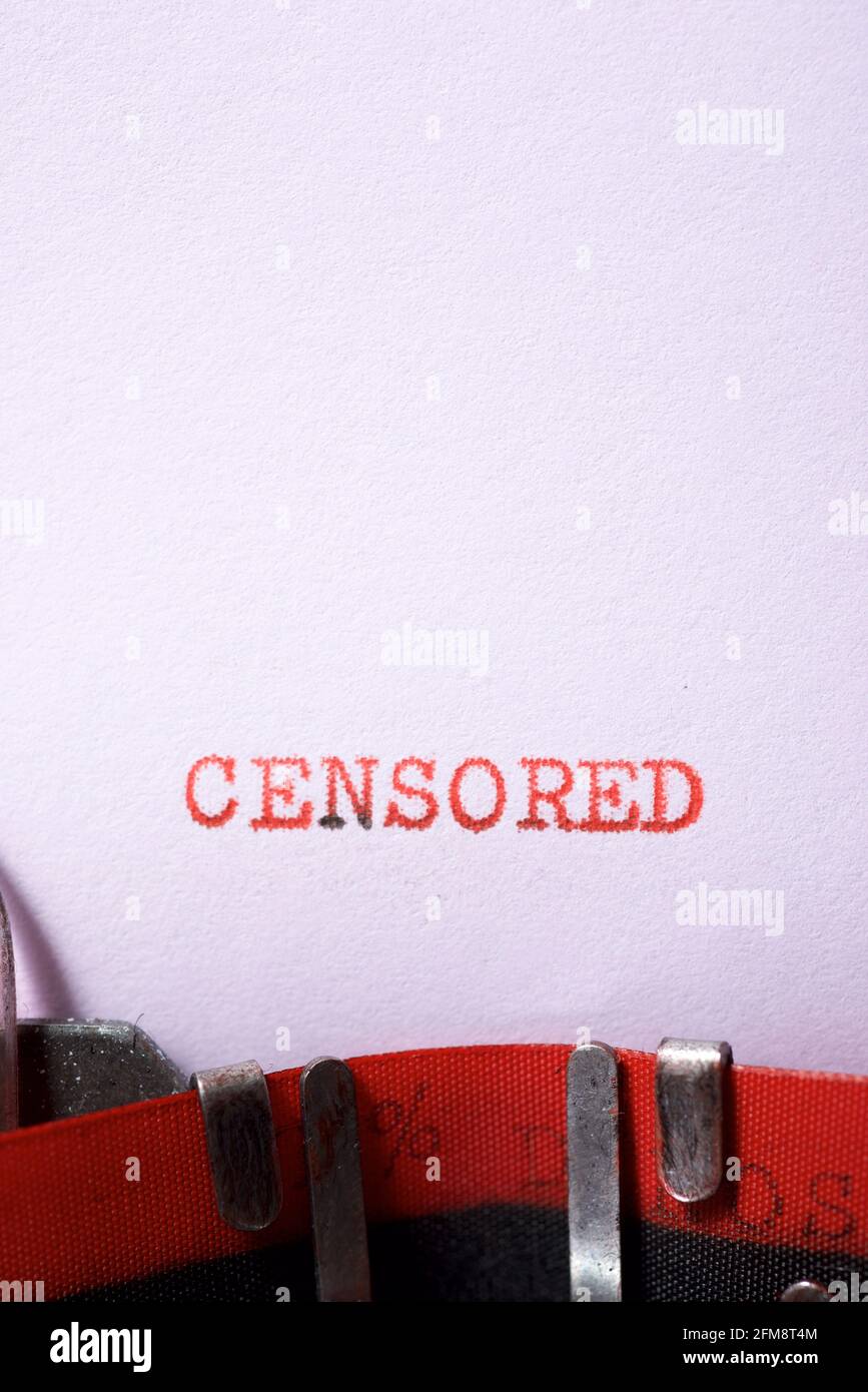 Censor writing hi-res stock photography and images - Alamy